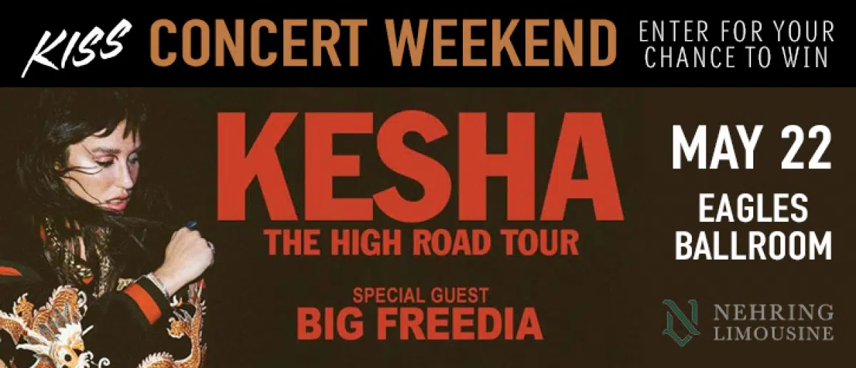 CONTEST: KISS Concert Weekend | Kesha @ The Rave | The #1 Hit Music ...