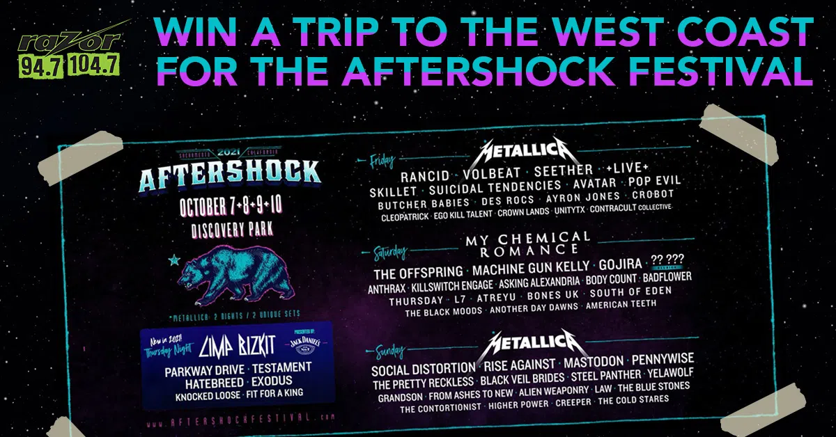 CONTEST: Aftershock Music Festival 2021 | Razor 94.7 104.7 - The ...