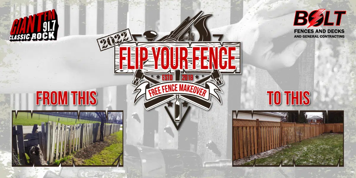 Flip Your Fence 2022 with Bolt Fences & Decks | GiantFM