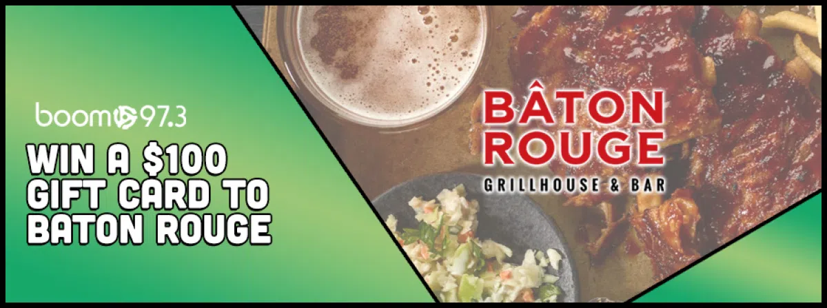 Win a $100 Baton Rouge Gift Card | boom 97.3 - 70s 80s 90s