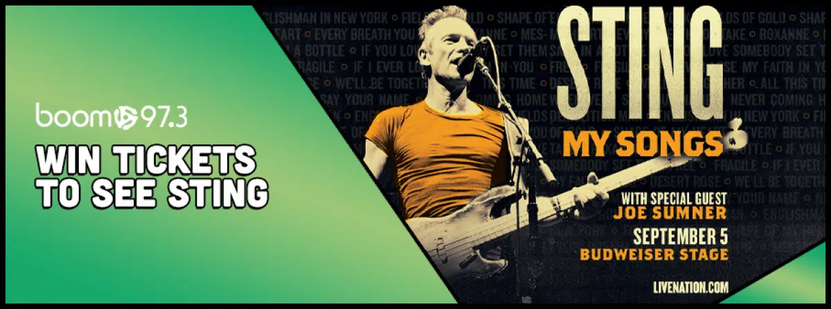 Win tickets to see Sting | boom 97.3 - 70s 80s 90s