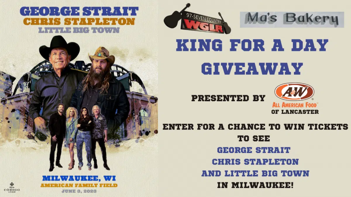 King for a Day Giveaway | 97 Seven Country WGLR - The Tri-States Best ...