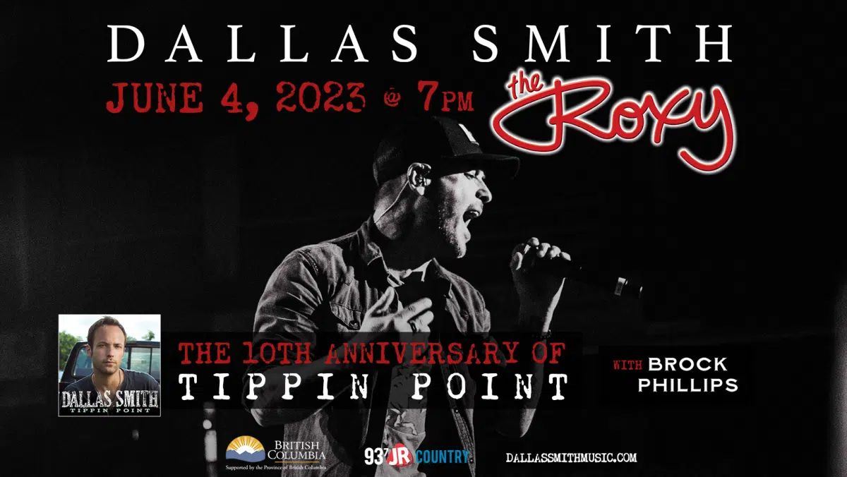 Win a pair of tickets to see Dallas Smith at The Roxy | 93.7 JR Country