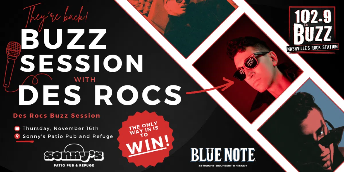 Des Rocs Buzz Session | 102.9 The Buzz