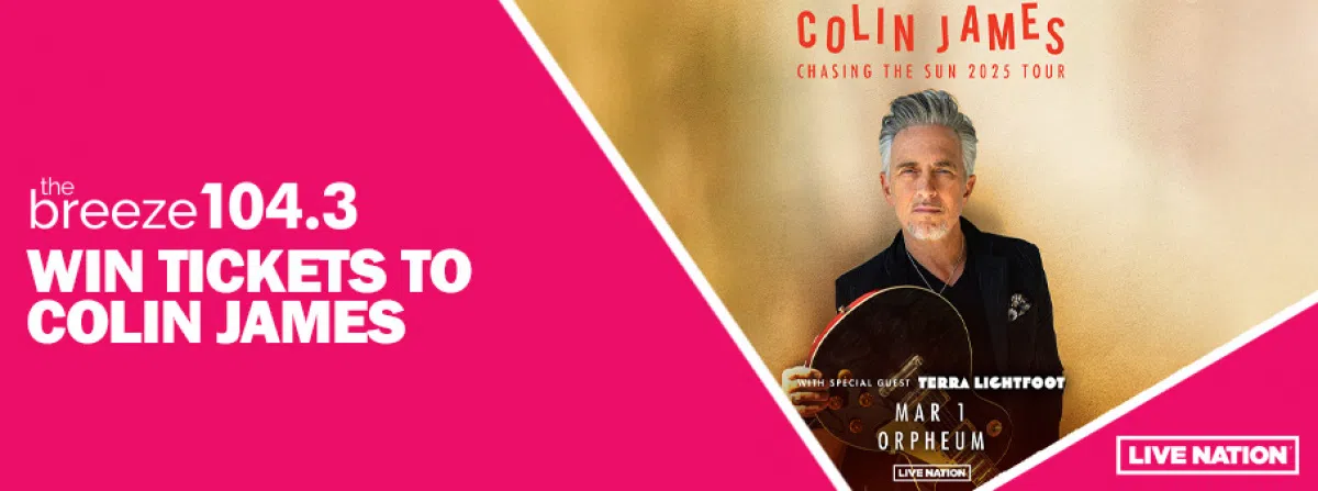 Win Tickets to see Colin James! | 104.3 The Breeze
