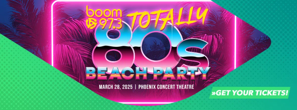 Win a 4-Pack of Tickets to boom 97.3's Totally 80's Beach Party | boom ...
