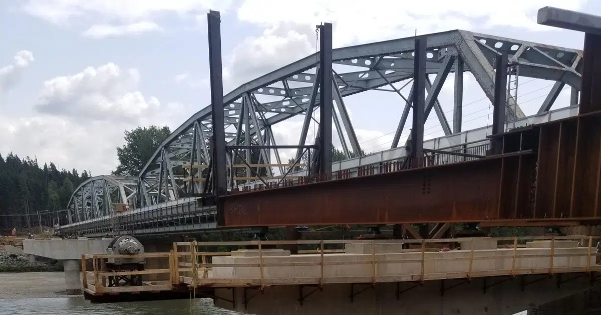 Ceremony held to celebrate launch of Girders for new Haisla Bridge in ...