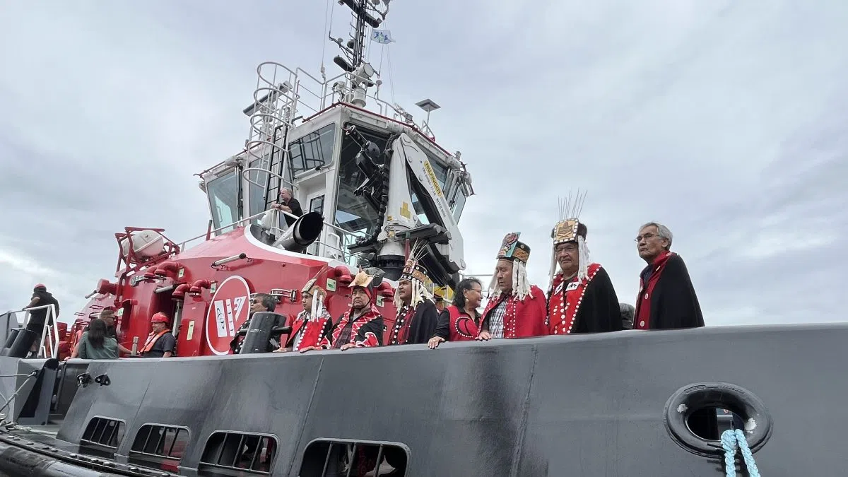 Electric tug vessel and crew welcomed home in Kitimaat Village ...