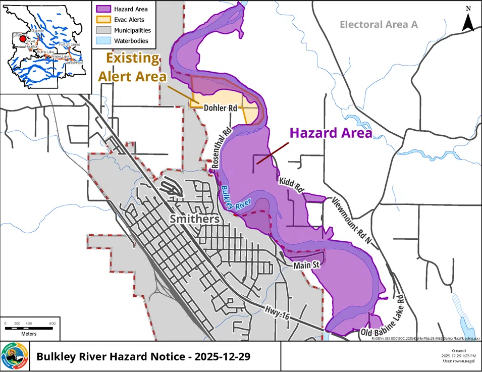 Evacuation Alert Issued for Dohler Flats as Flooding Threatens Smithers ...