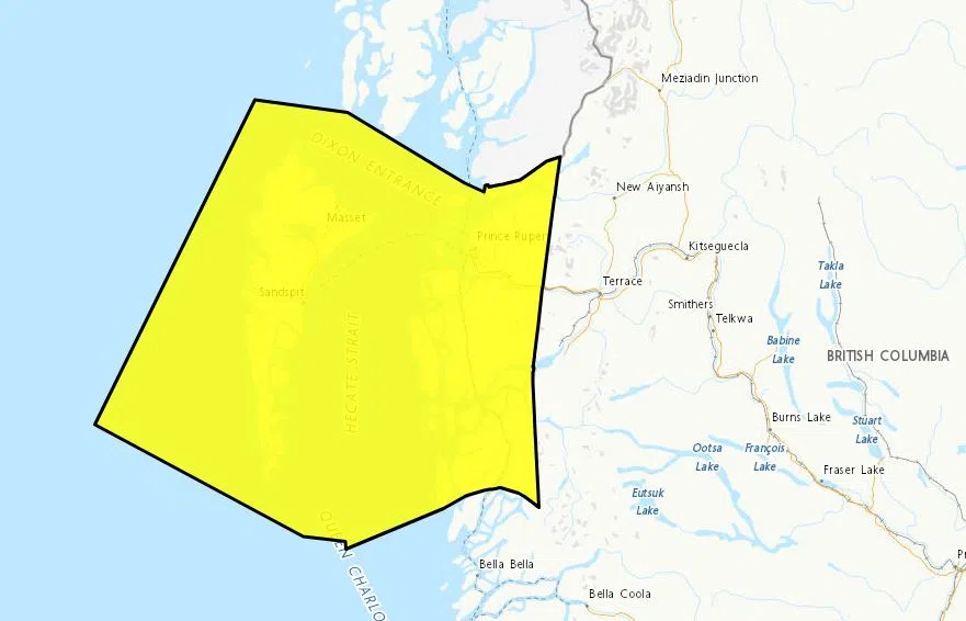 Strong Wind Warning for North Coast and Haida Gwaii | Journey 106.3 FM ...