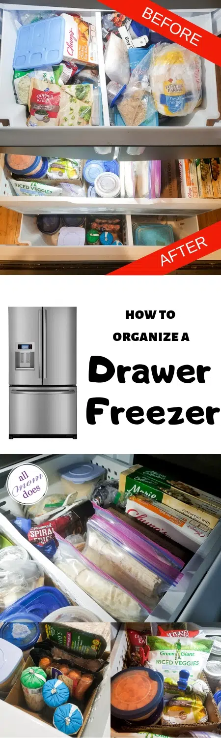 How to Organize a Drawer Freezer | AllMomDoes