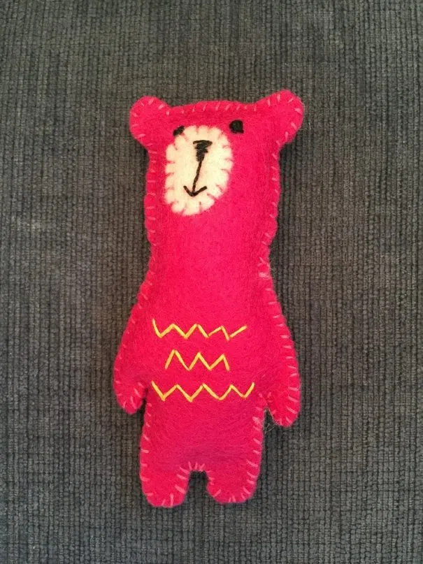 Easy Felt Teddy Bear Sewing Craft (with Pattern!) | AllMomDoes