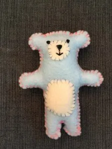 Easy Felt Teddy Bear Sewing Craft (with Pattern!) | AllMomDoes