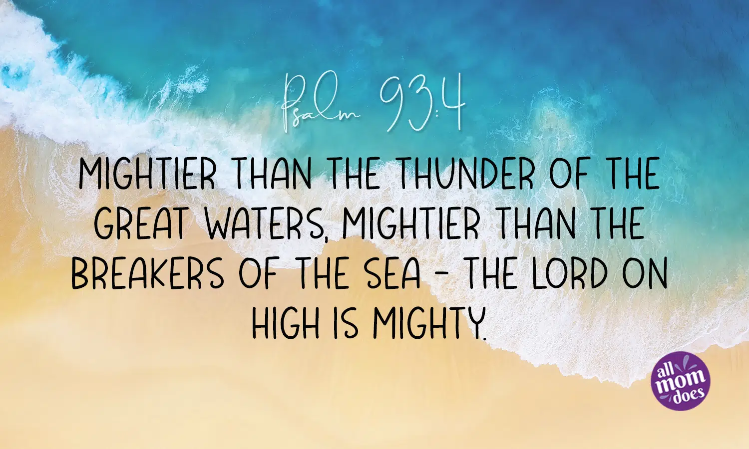 Bible Memory Verse + Coloring Page: Psalm 93:4 | AllMomDoes