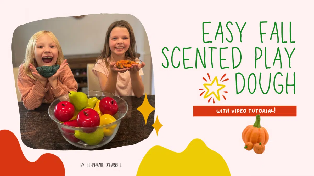 Easy Fall Scented Play Dough {With Video Tutorial!} | AllMomDoes