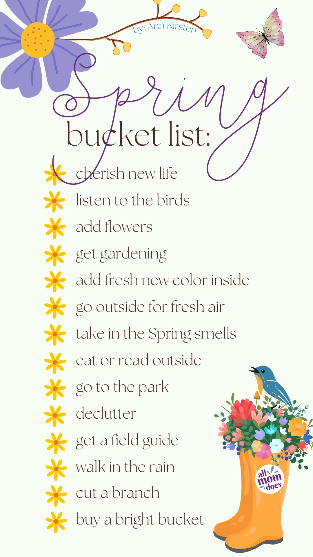 Spring Bucket List | AllMomDoes
