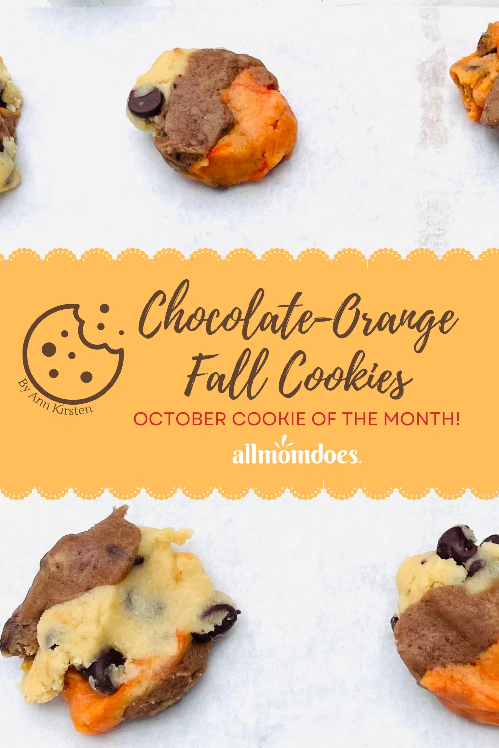 October Cookie of the Month: Chocolate-Orange Fall Cookies | AllMomDoes