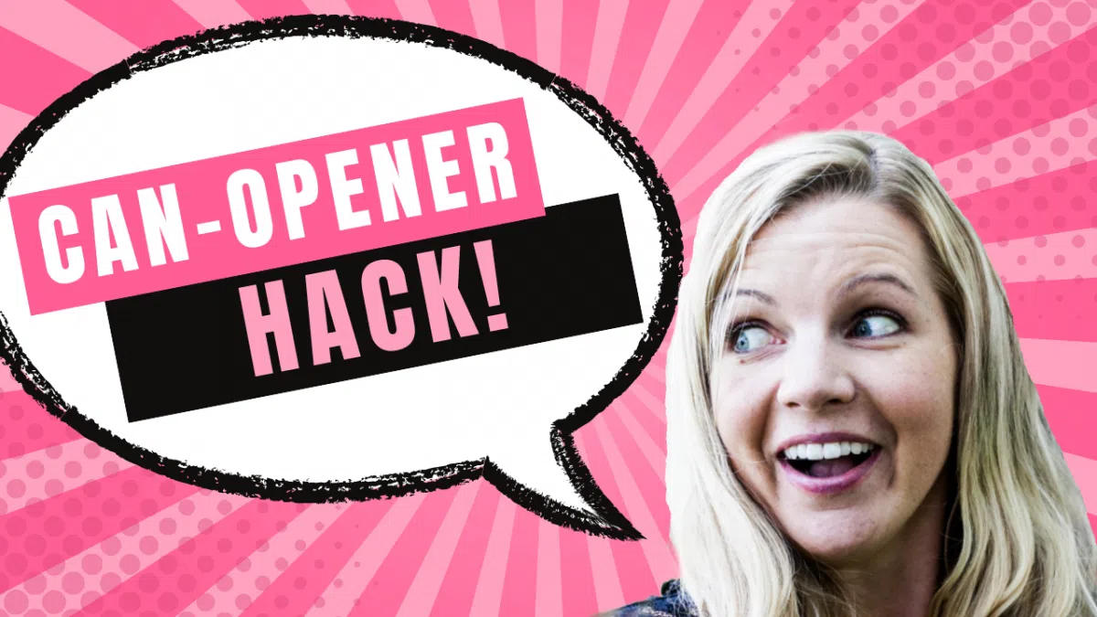 Can Opener Hack to Open Heavy-Duty Plastic Packaging | AllMomDoes