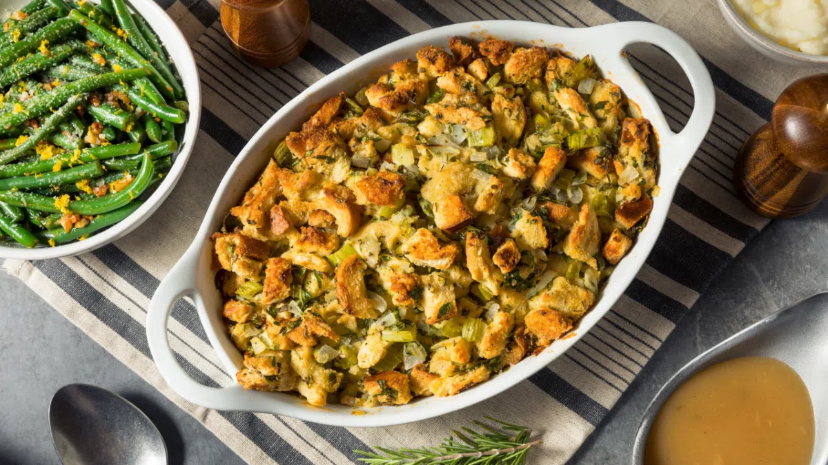 Savory Holiday Stuffing/Dressing Recipe and Step-by-Step Video | AllMomDoes