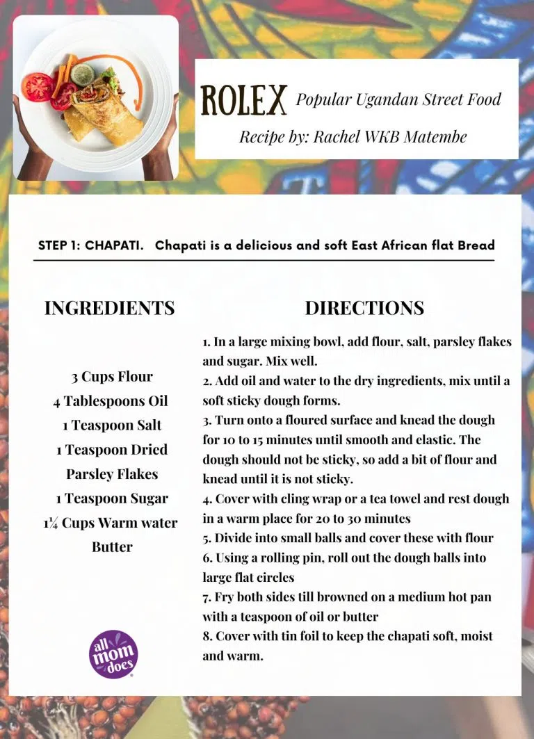 Rolex Recipe, A Delicious & Popular Ugandan Street Food | AllMomDoes