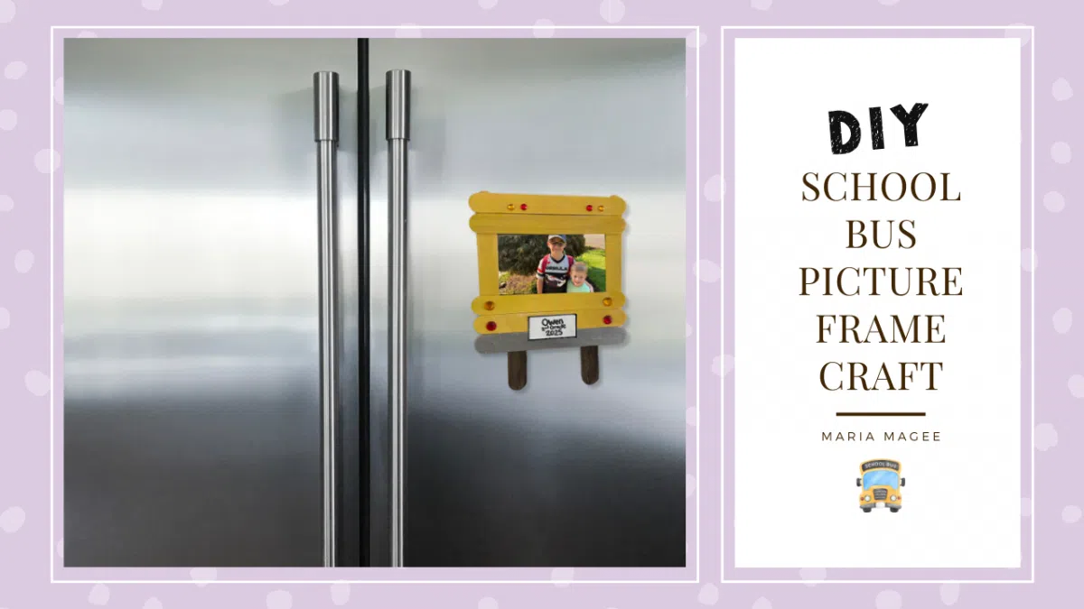 School Bus Picture Frame DIY Craft | AllMomDoes