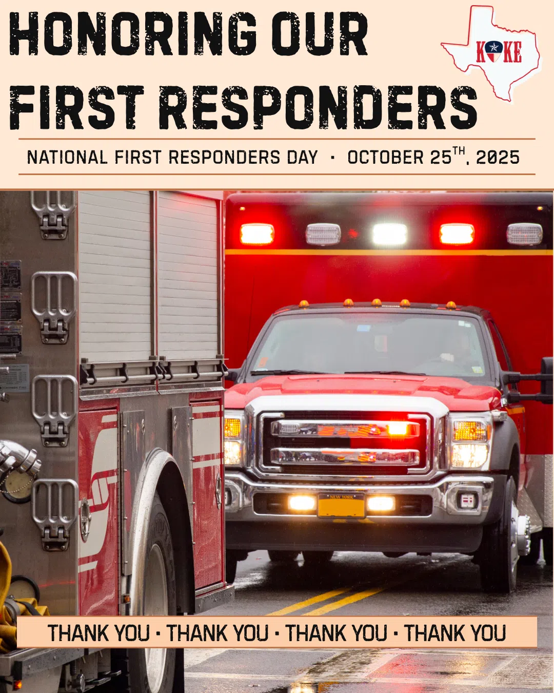 Honoring Our Heroes: National First Responders Day, October 25th, 2025 | KOKE FM