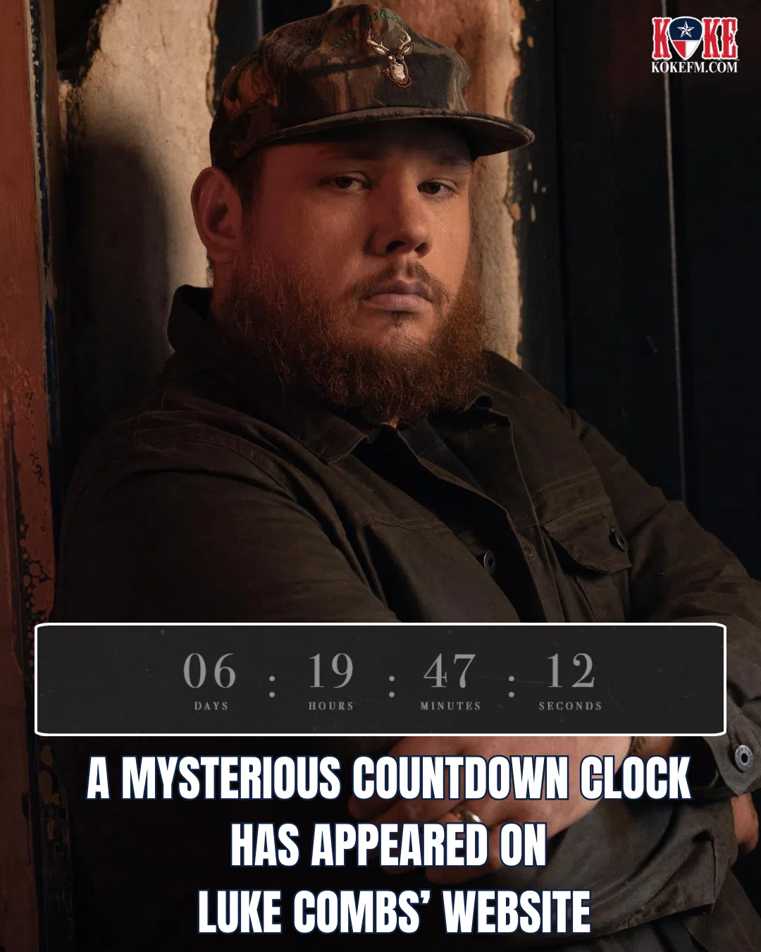Luke Combs Drops Cryptic Countdown, Big News Expected Jan. 7th | KOKE FM