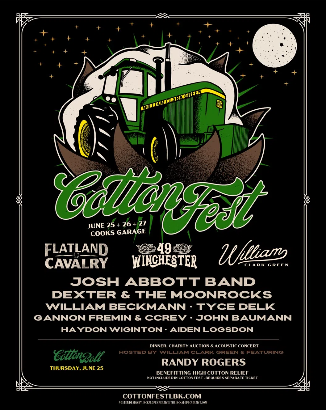 William Clark Green Reveals Cotton Fest 2026 Lineup with Flatland ...