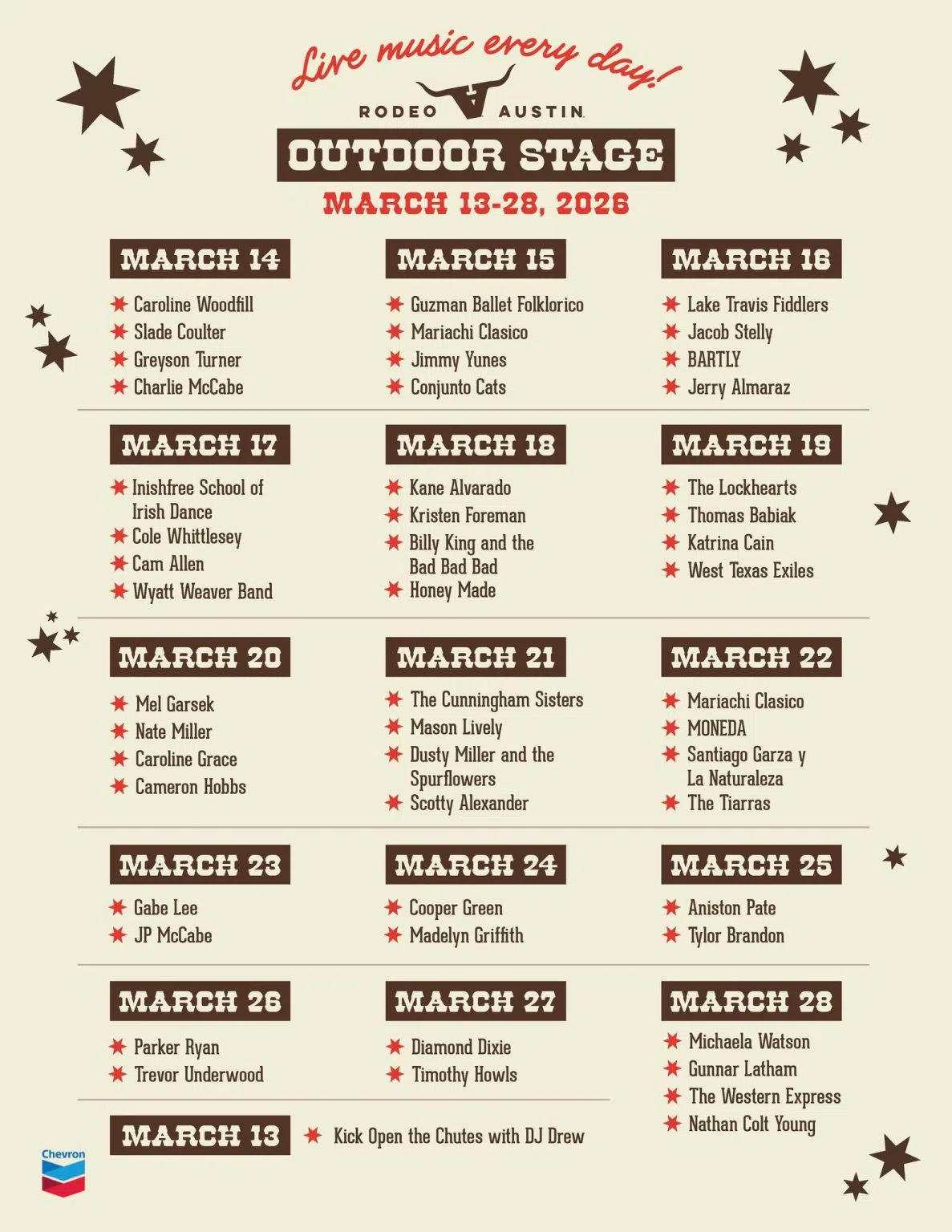 Rodeo Austin 2026 Announces 80+ Live Performances at Outdoor Stage and ...