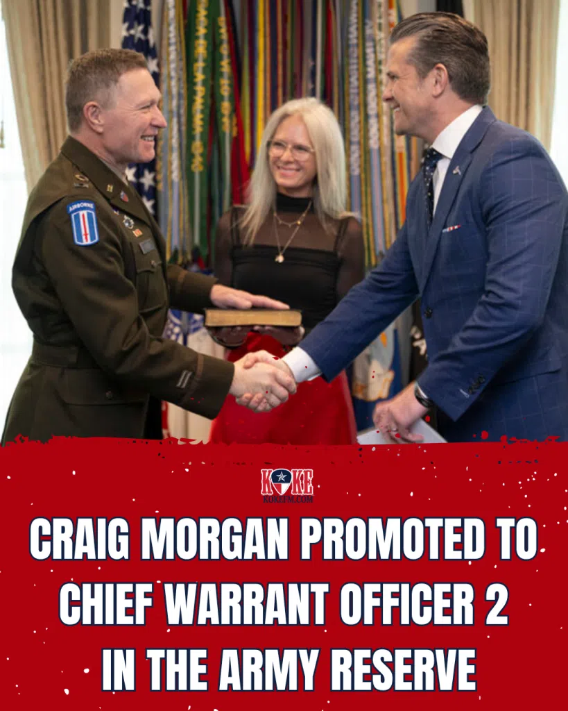 Craig Morgan Promoted to Chief Warrant Officer 2 in the Army Reserve ...
