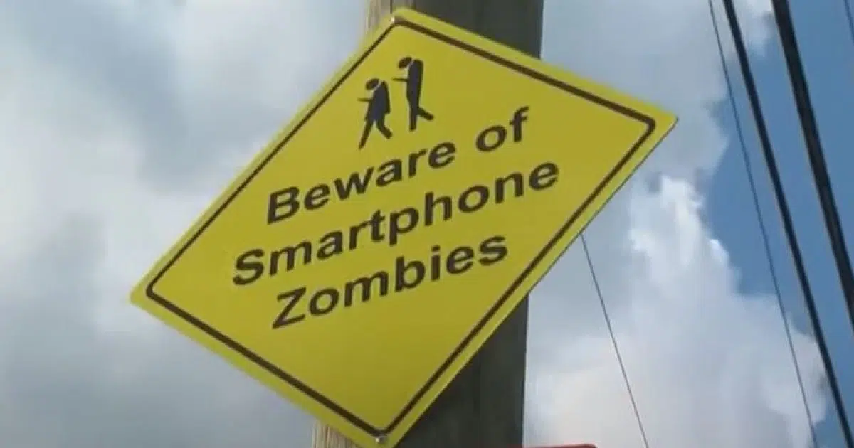 BEWARE of Smartphone Zombies! Community Posts Signs Warning of ...