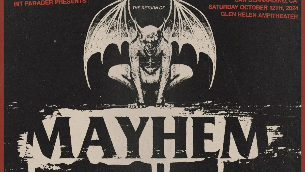 Architects Release Poster Of Mayhem Fest In San Bernadino California ...