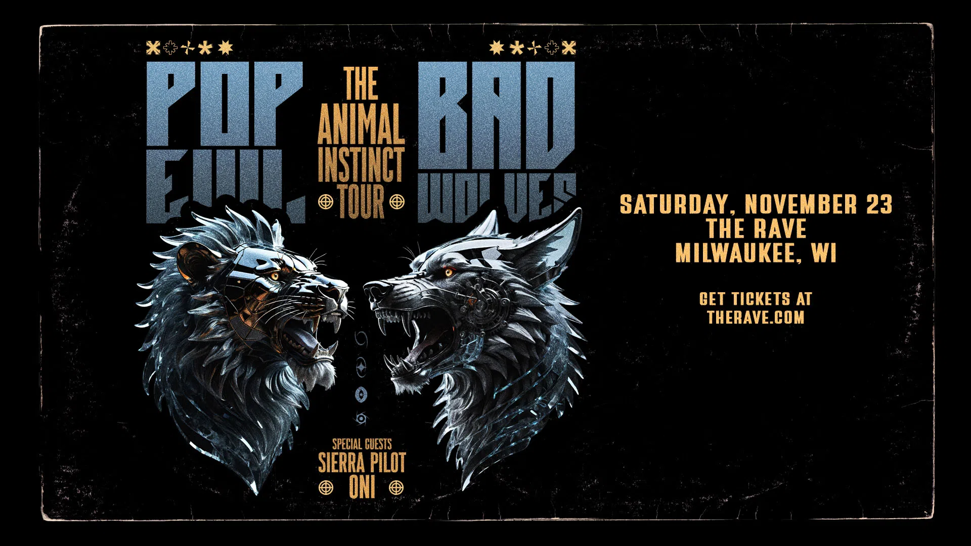 CONTEST: Pop Evil & Bad Wolves at The Rave II | Razor 94.7 104.7 - The ...