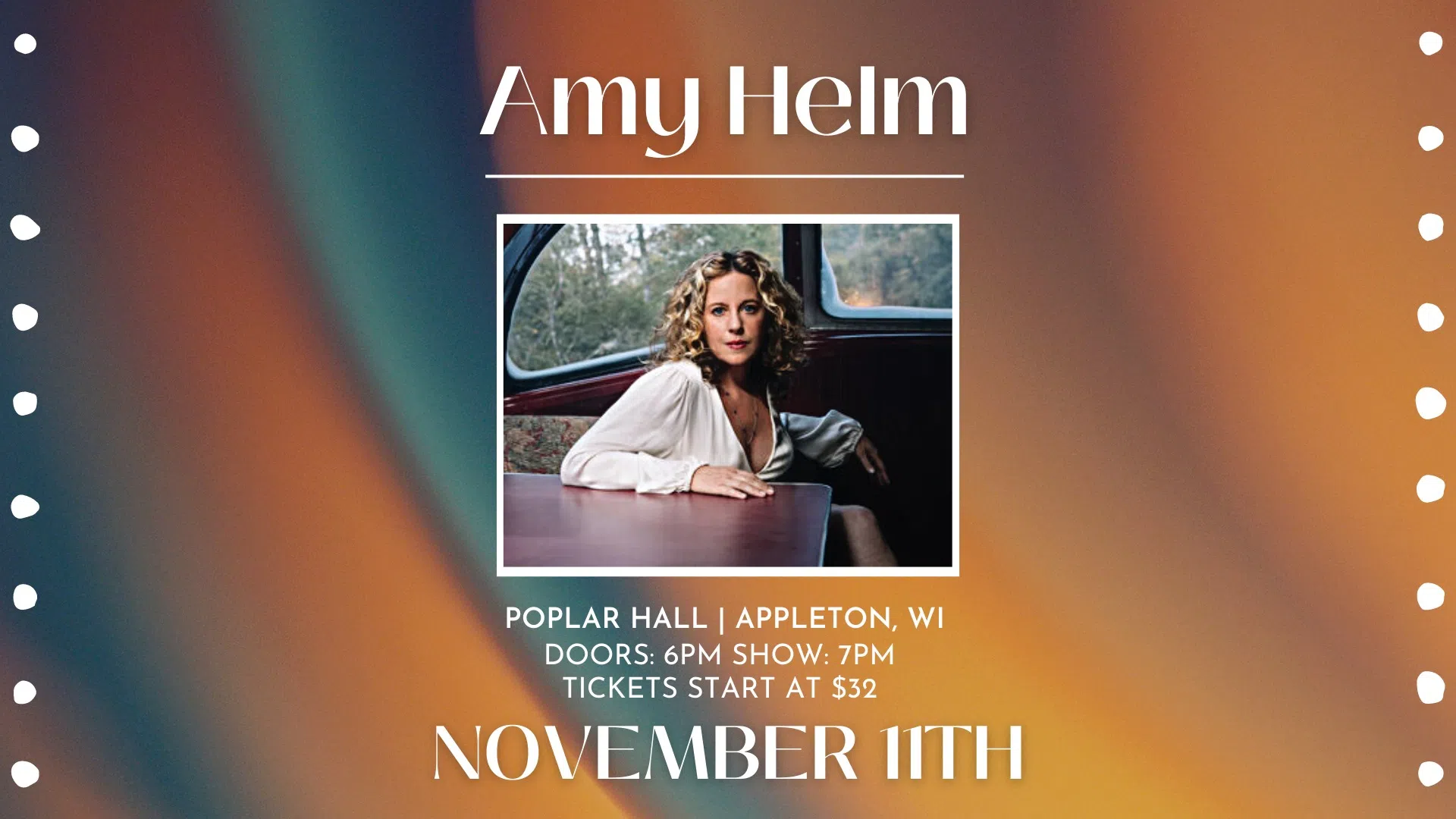 Poplar Hall Presents Grammy Award Winning Singer/Songwriter AMY HELM | 105.7 WAPL | The Rockin ...