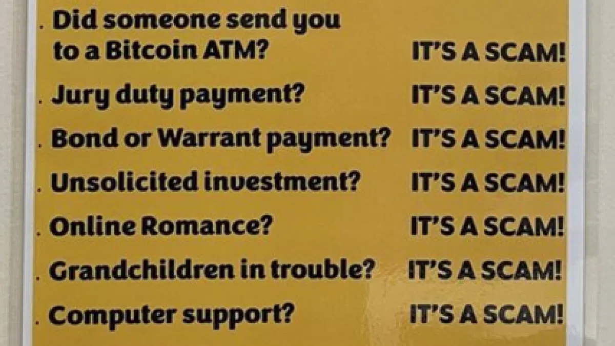 Winnebago County Bitcoin ATMs fitted with scam warning signs | The Score