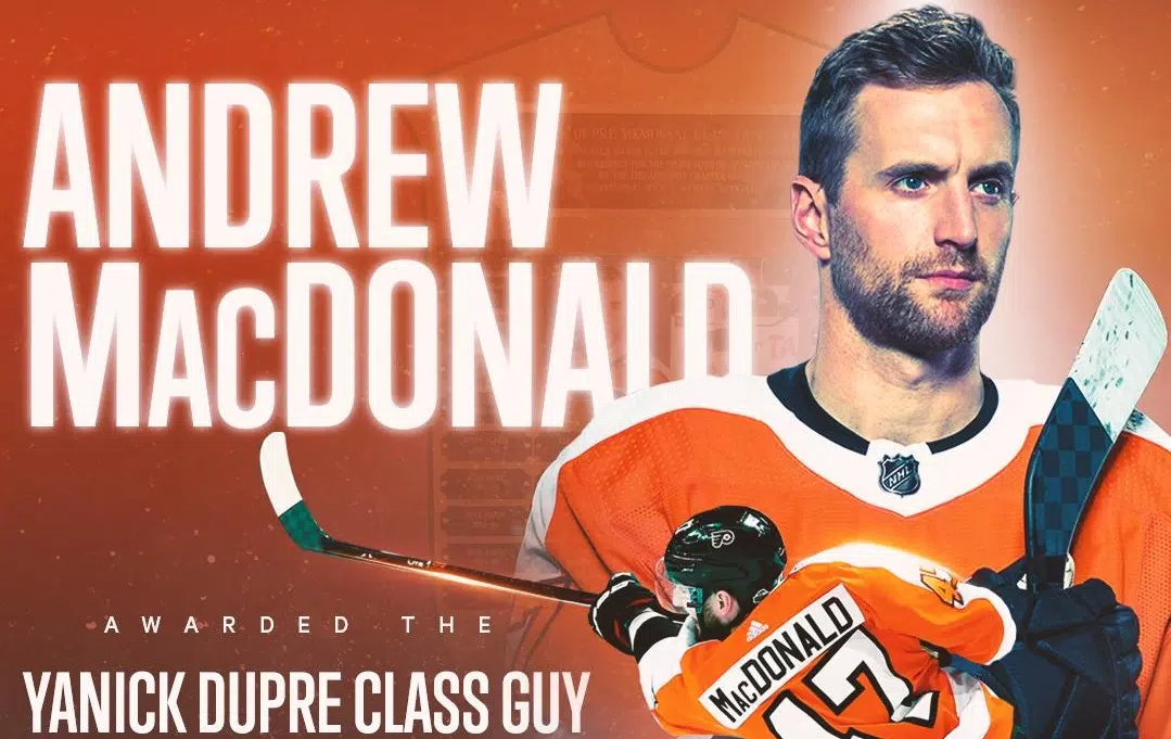 MacDonald among Flyers award winners | 101.5 The Hawk