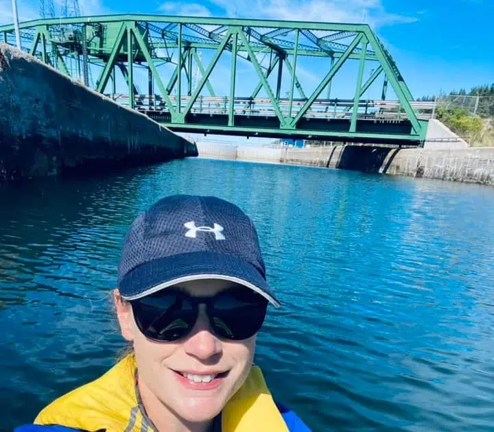 The Canso Causeway Swing bridge in action from the water! | 101.5 The Hawk