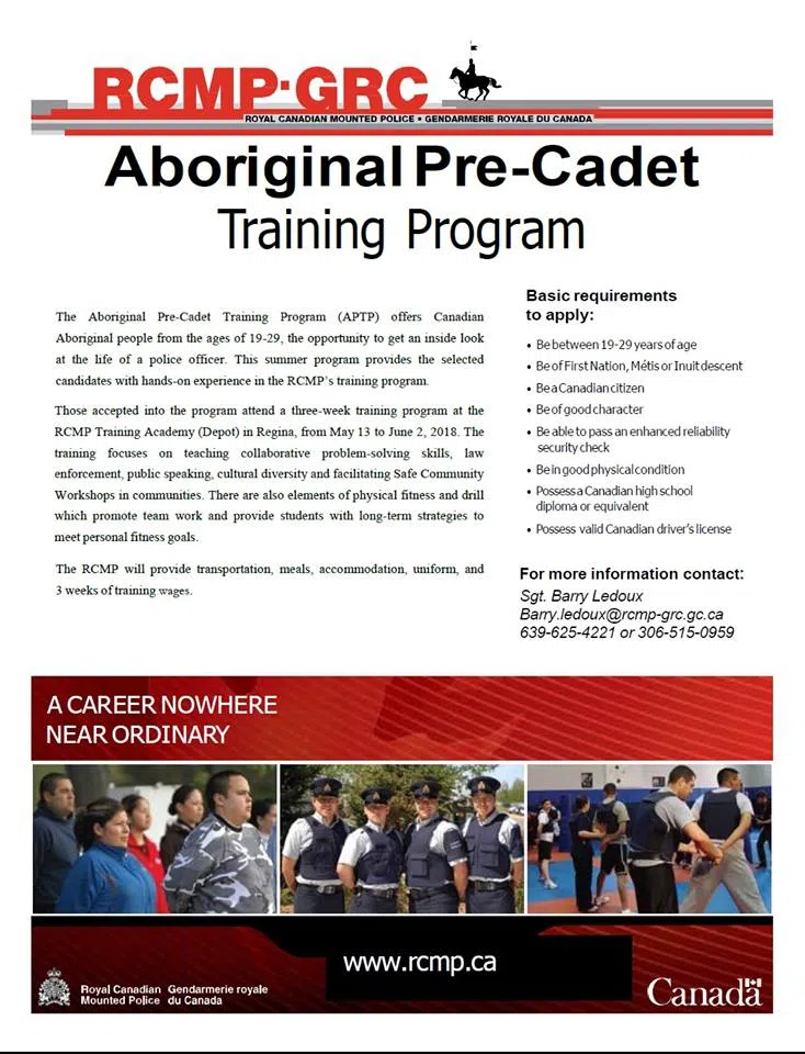 RCMP – Aboriginal Pre-Cadet Training Program | paNOW