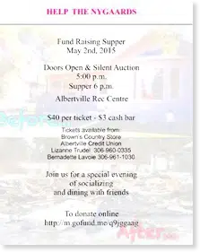 Fundraising Continues for Nygaard Family | paNOW