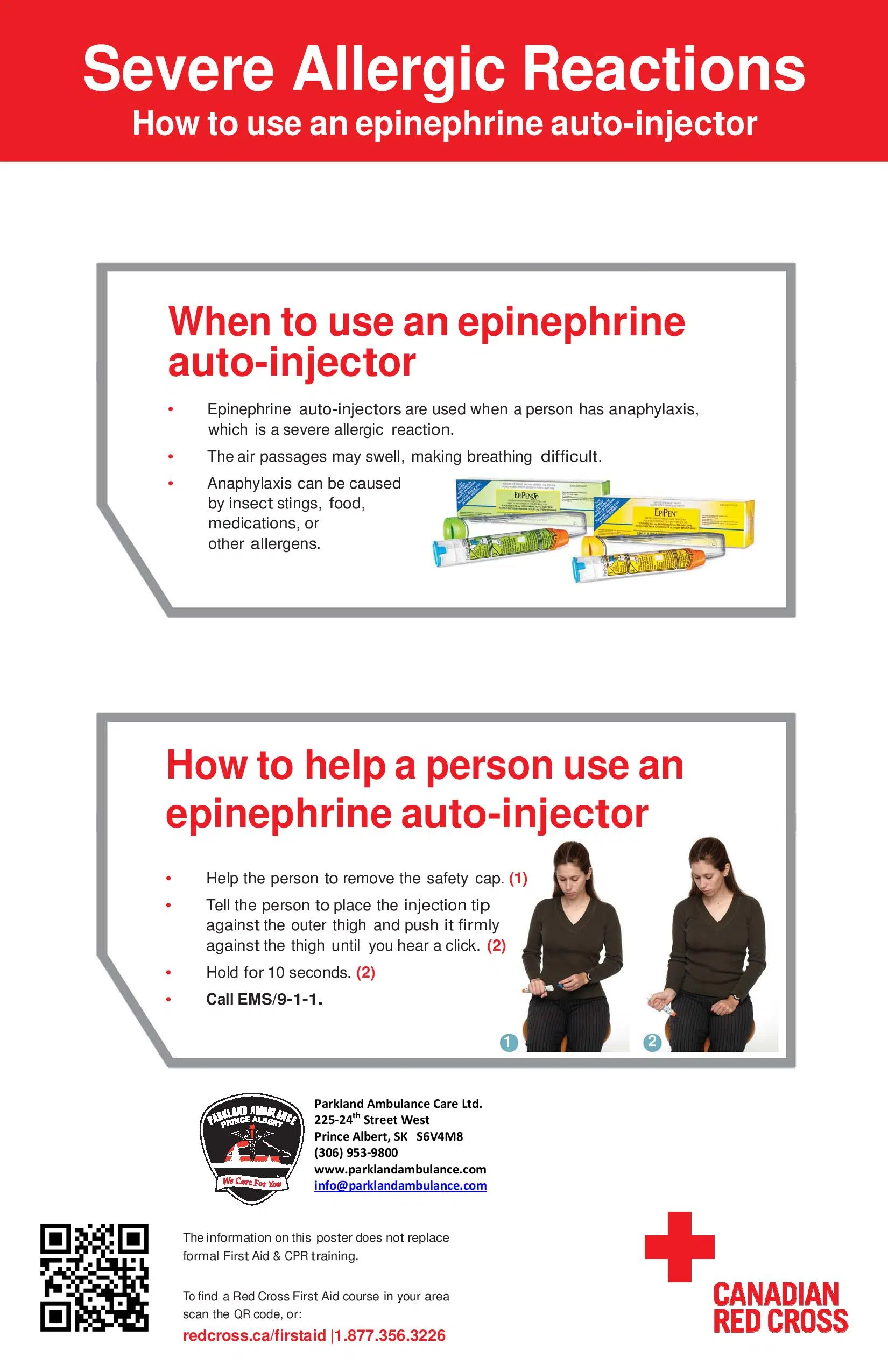How to Use an Epi Pen – Parkland Ambulance | paNOW
