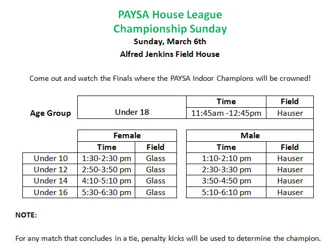 Soccer Finals This Weekend | paNOW