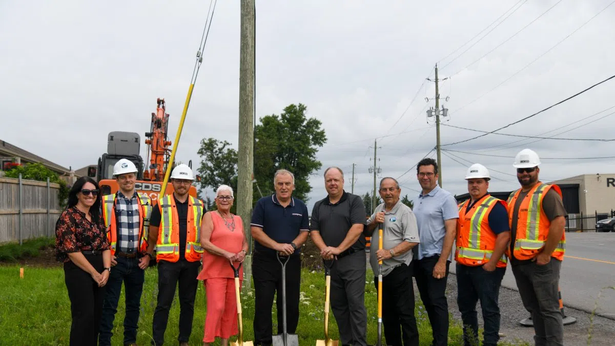 Belleville officials celebrate the start of the Farnham Road ...