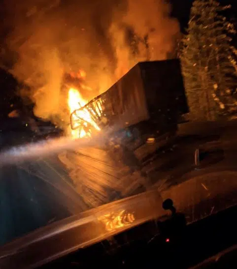 Vehicle fire closes Highway 5 in both directions south of Blue River ...