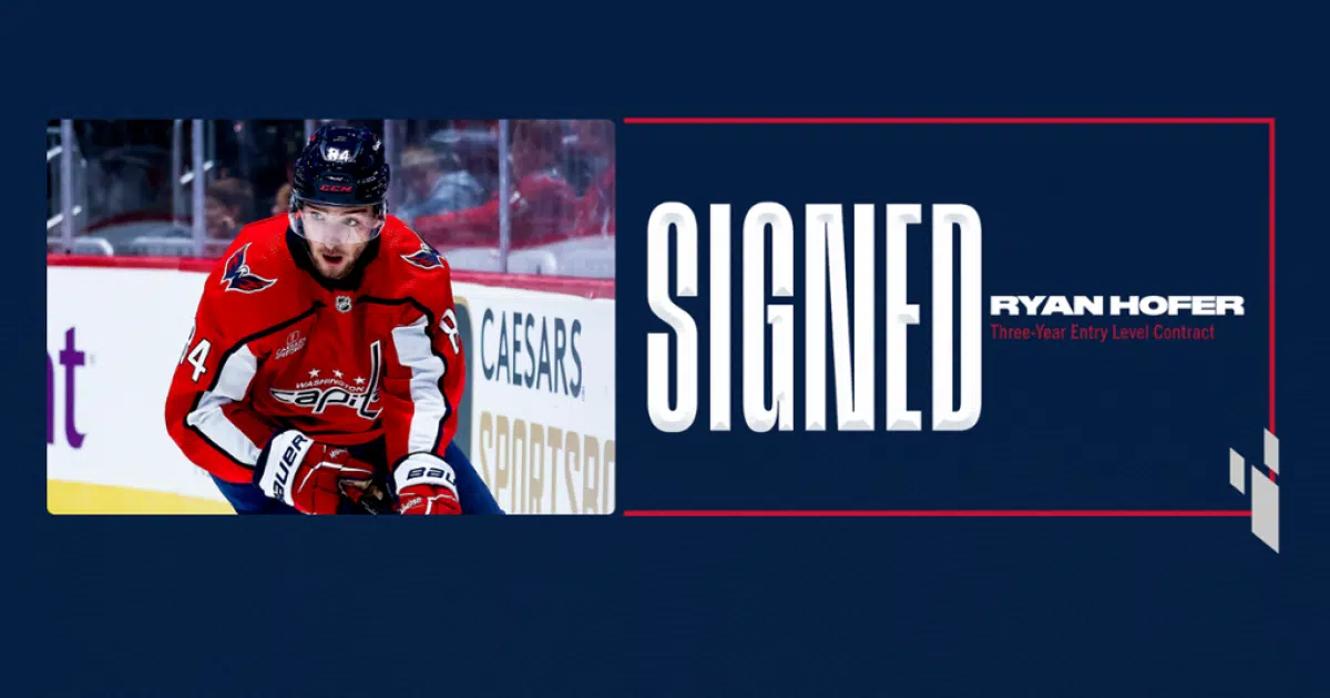 Blazers forward Ryan Hofer signs NHL entry level contract with ...