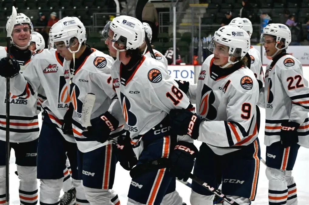 Brunicke scores OT winner as Blazers beat Wenatchee to snap losing streak | Radio NL - Kamloops News