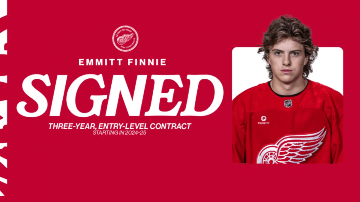 Detroit Red Wings sign Blazers forward Emmitt Finnie to NHL entry-level ...