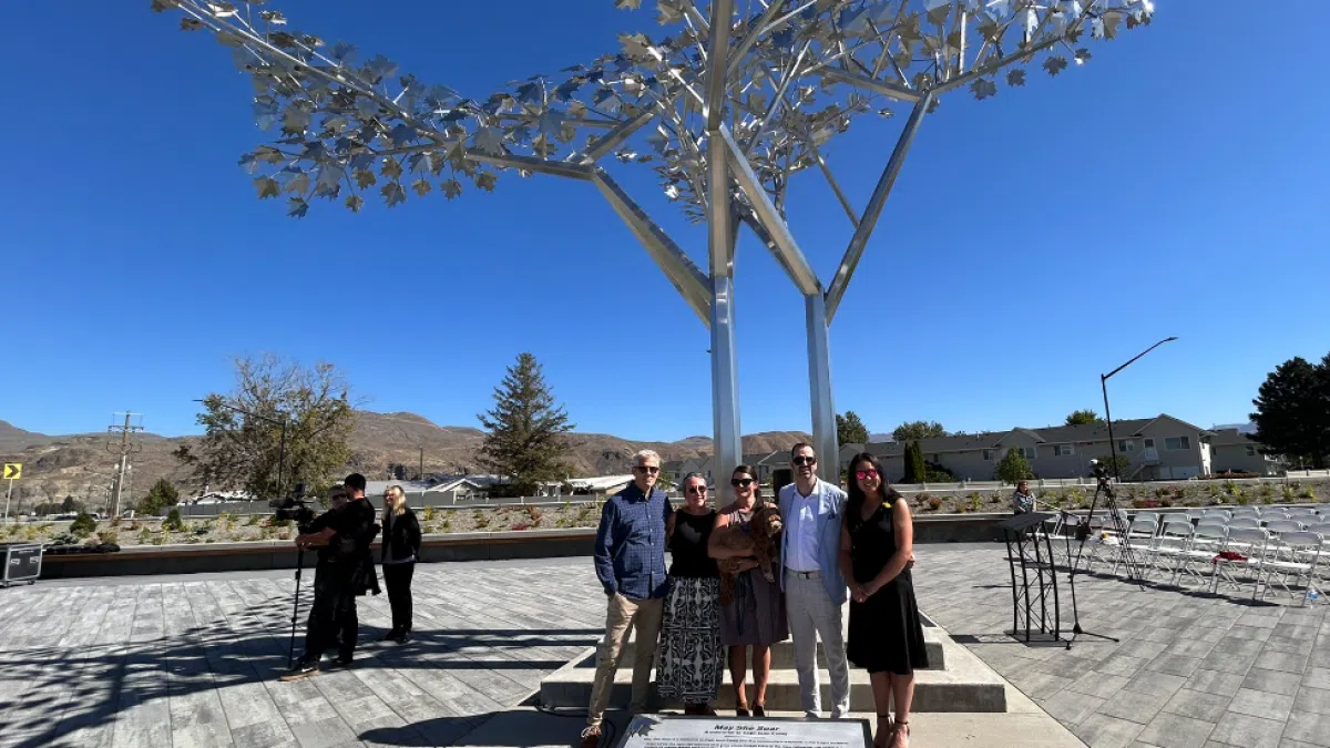 Snowbirds memorial to Capt. Jenn Casey near Kamloops Airport officially ...