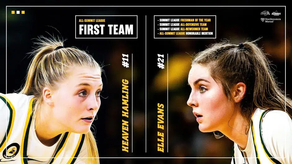Hamling and Evans Garner All-Summit League Honors | Bison 1660 AM