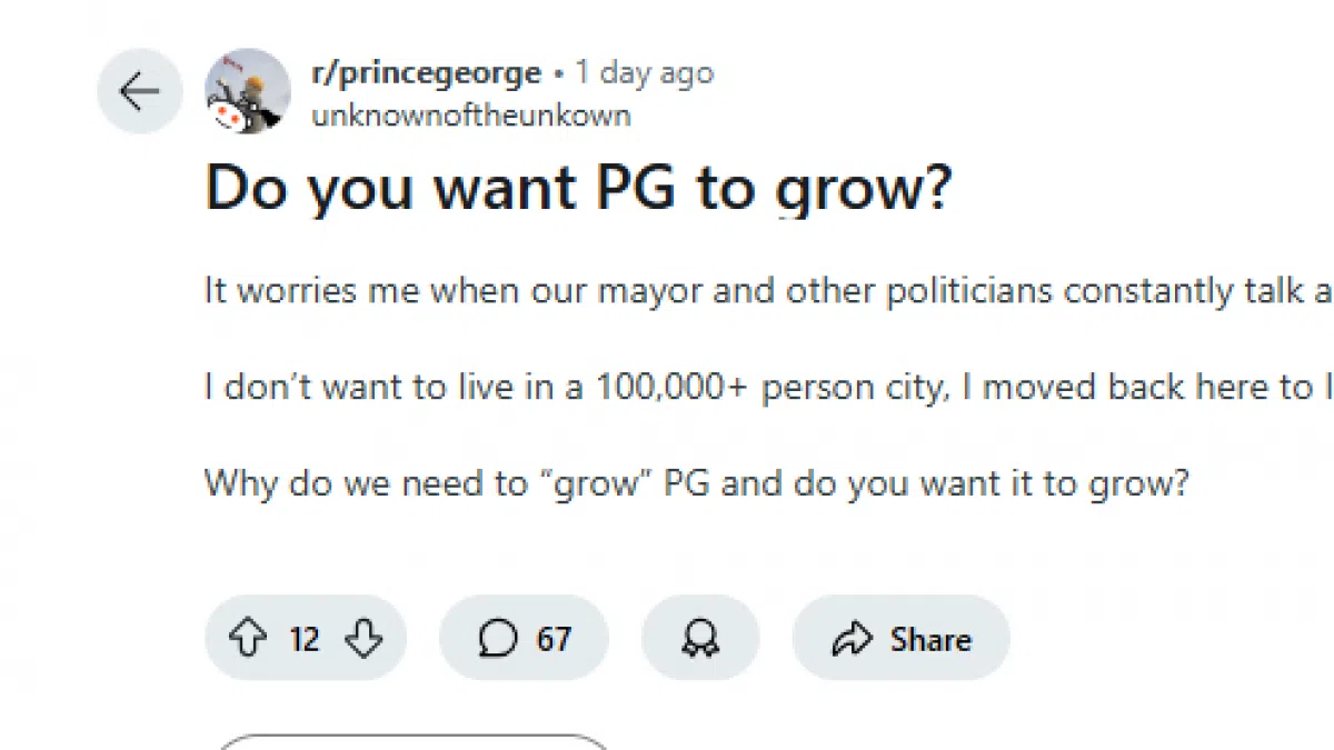 Do you want PG to grow? | 101.3 The River