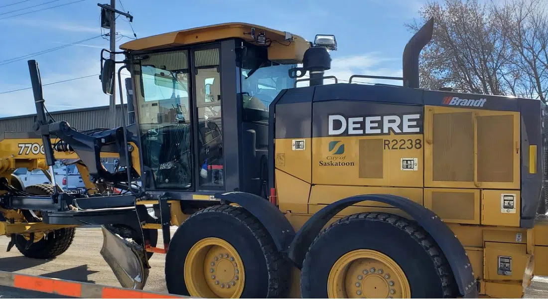 Blading snowpack and ruts on residential, industrial streets begins ...